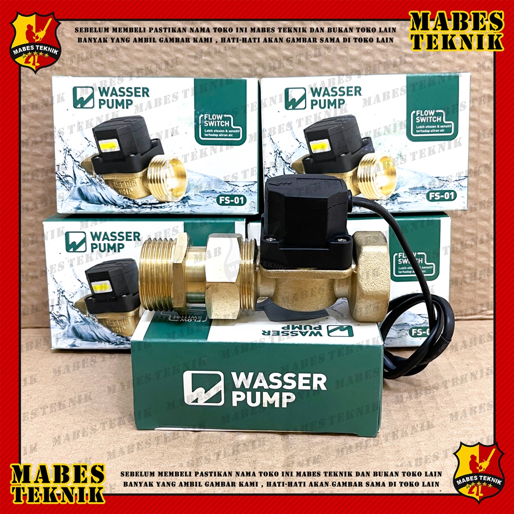 Jual FLOW SWITCH WASSER - 1" KE 1" - OTOMATIS POMPA AIR - AUTOMATIC ...