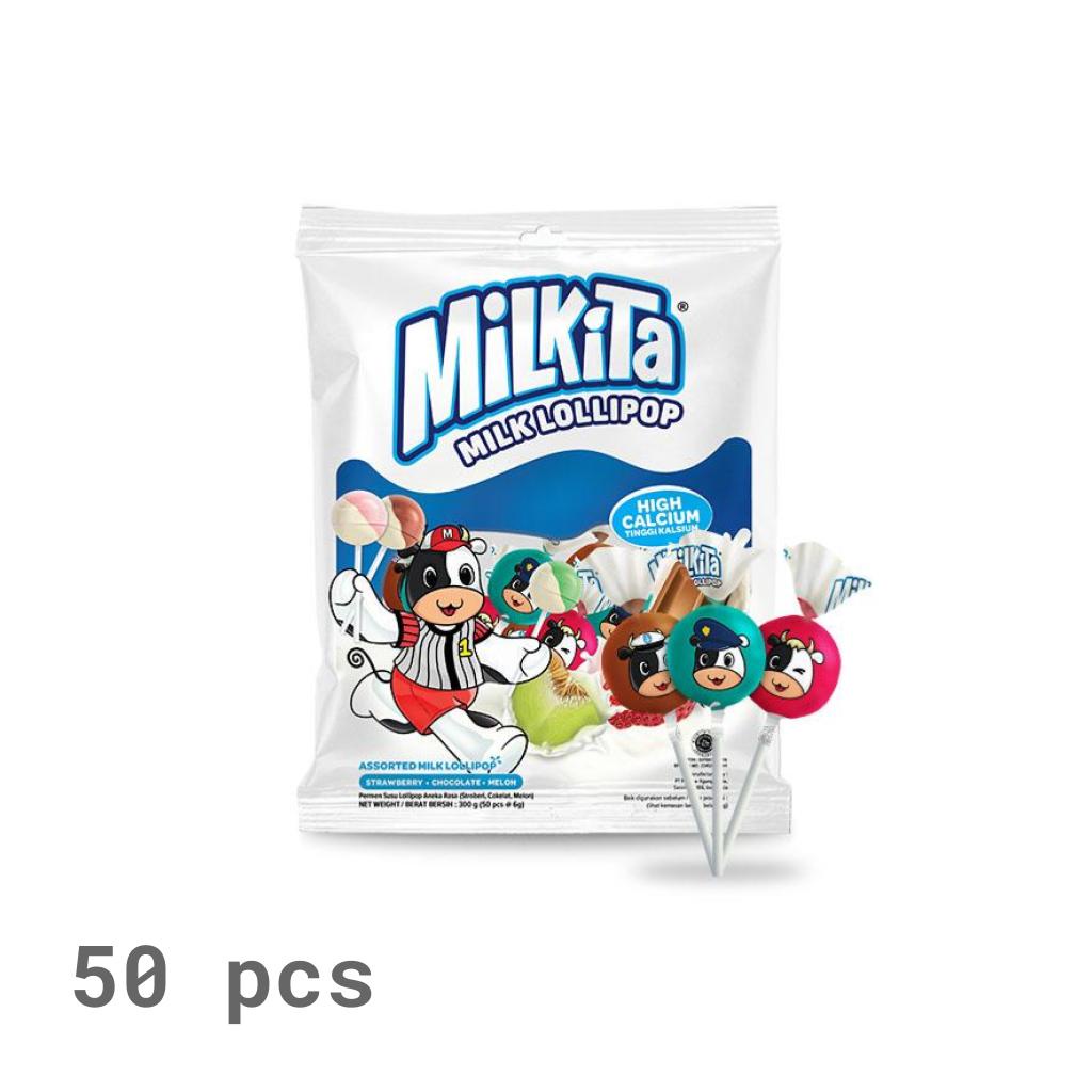 Jual Milkita Lollipop Permen Refill 50 pcs 300 gr | Shopee Indonesia