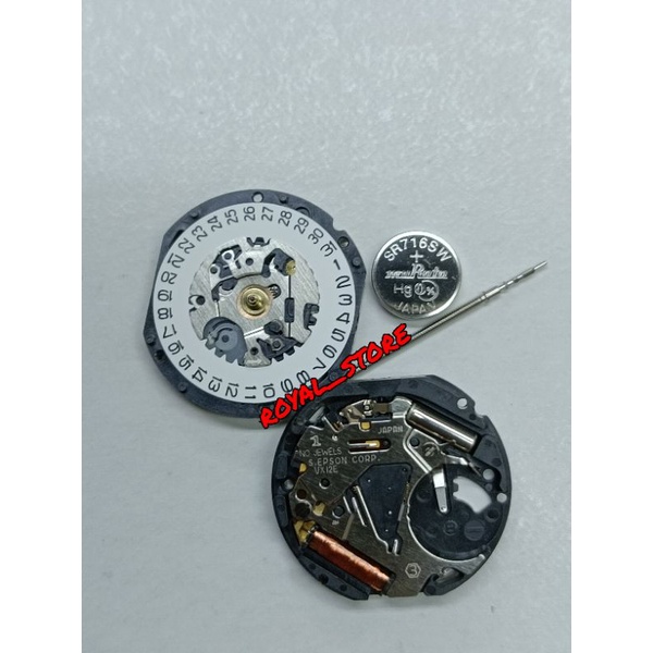 Jual mesin jam tangan epson VX12 original posisi tanggal samping dan bawah | Shopee Indonesia