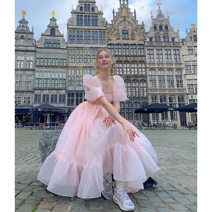 Jual Dress gaun organza dewasa | Shopee Indonesia