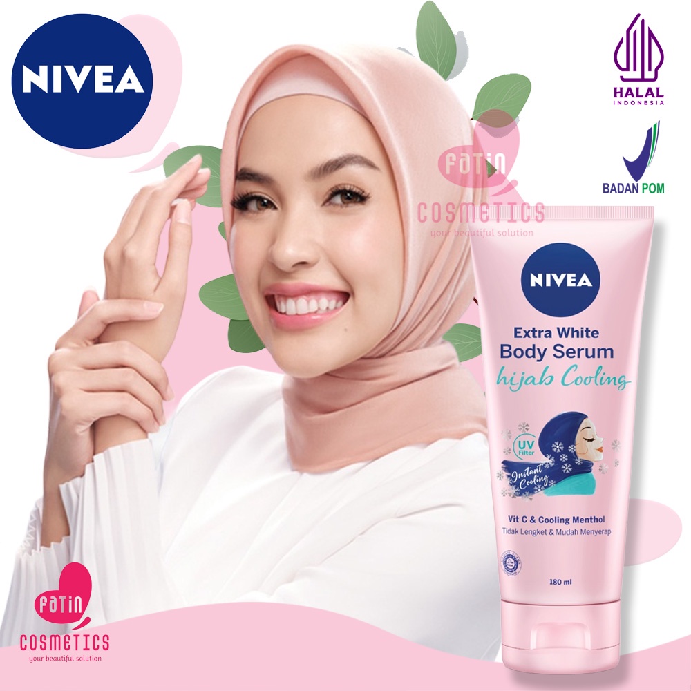 Jual NIVEA Extra Bright Body Serum Hijab Cooling 180ml | Shopee Indonesia
