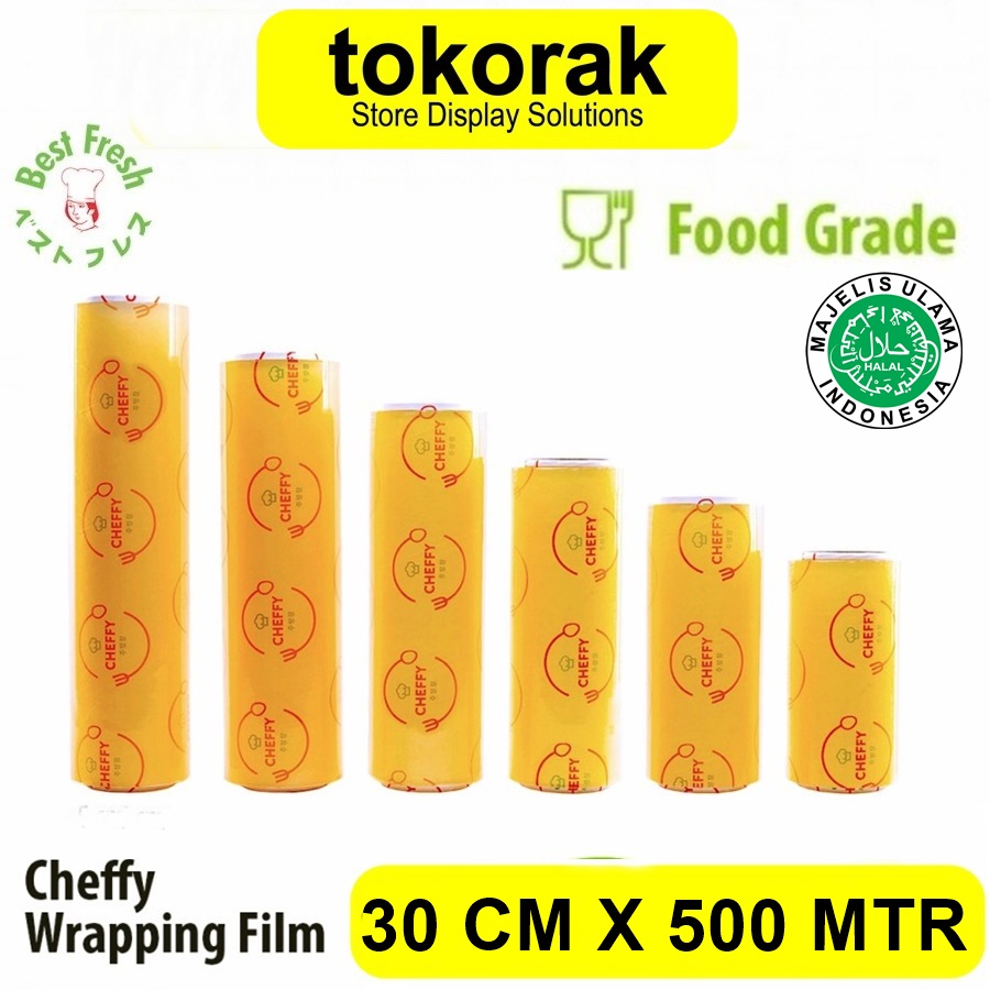 Jual CHEFFY WRAPPING ROLL 30 CM x 500 M PLASTIK WRAP MAKANAN 30CM X ...