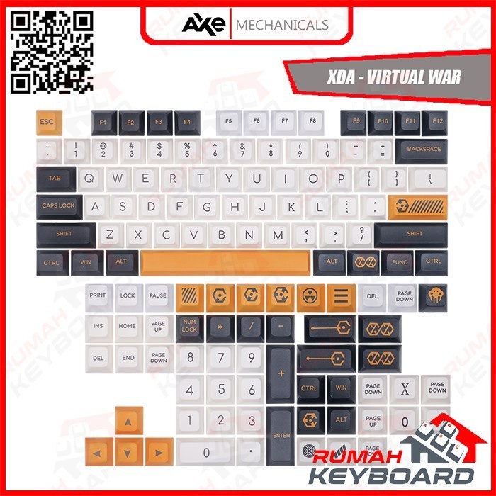 Jual KEYCAP - KEYCAPS - XDA - VIRTUAL WAR - PBT - DYE SUB | Shopee ...