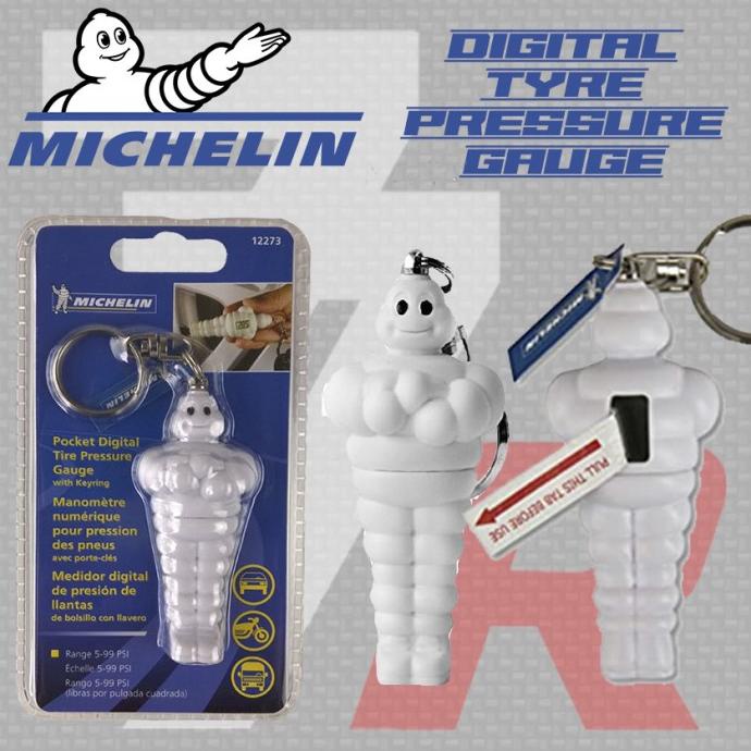 Jual MICHELIN TYRE PRESSURE GAUGE KEYCHAIN BIBENDUM (MICHELIN MAN ...