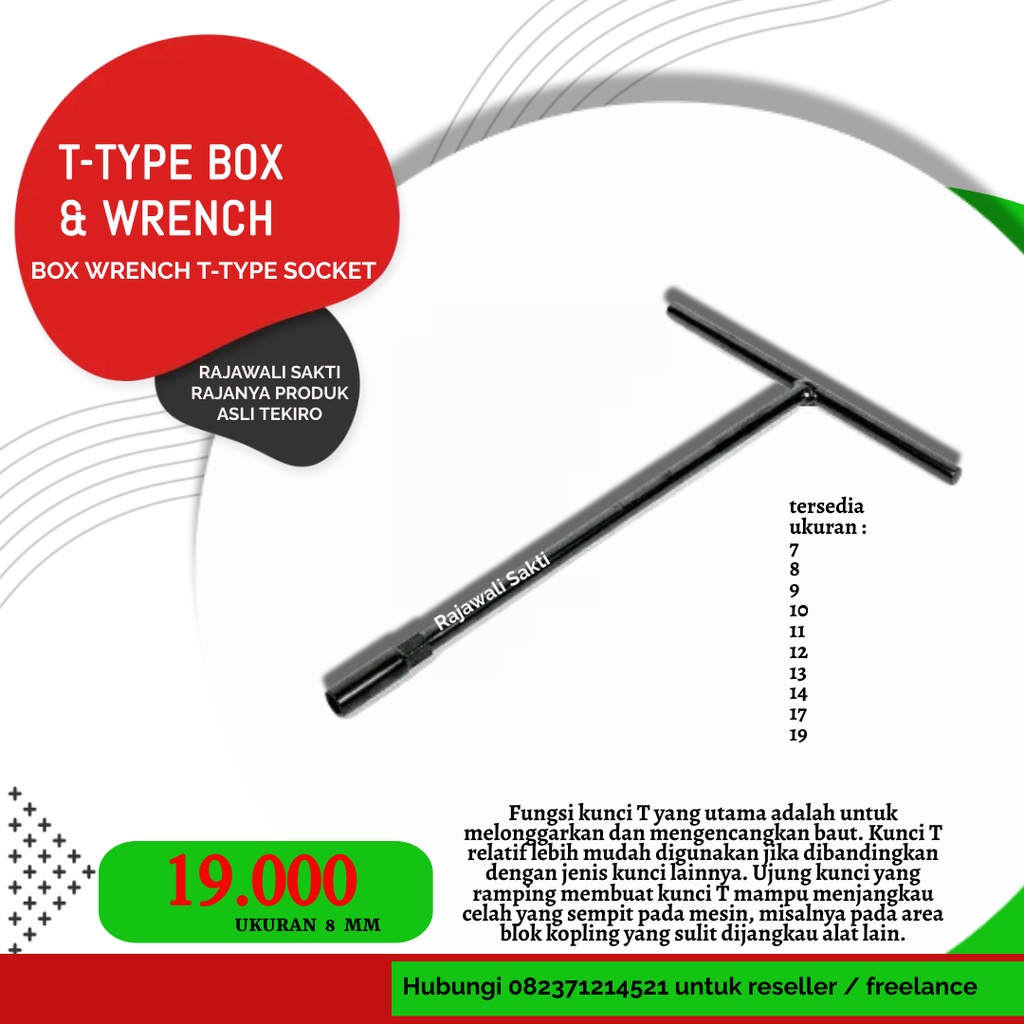 Jual TEKIRO KUNCI SHOCK T HITAM UKURAN 9 MM | Shopee Indonesia