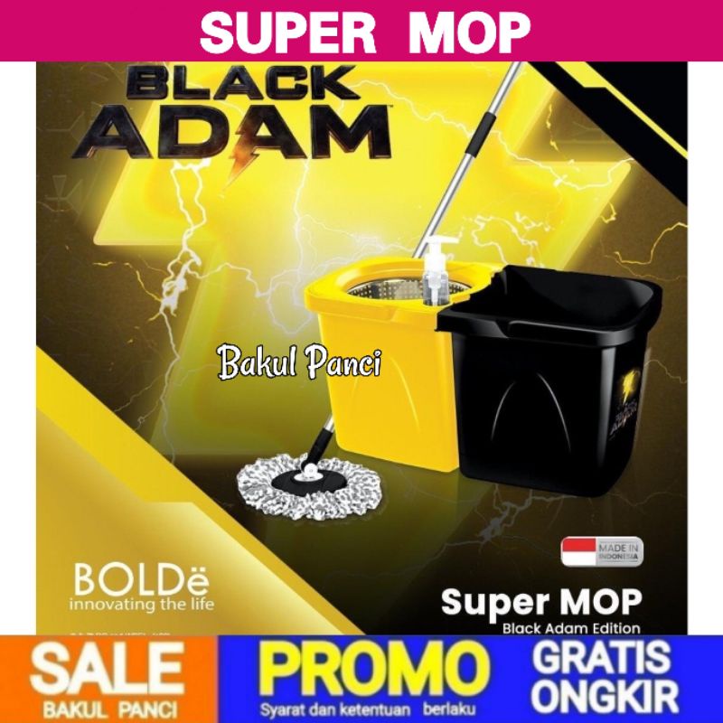 Jual BOLDe ALAT PEL SUPER MOP BLACK ADAM DOUBLE SIDE - STAINLESS ...