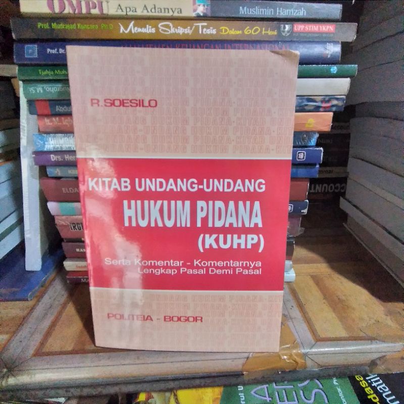 Jual Kitab Undang Undang Hukum Pidana (KUHP) by Soesilo | Shopee Indonesia