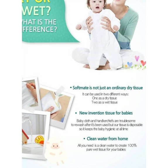 Jual Softmate Tissue Basic Baby Wipes [200's] | Shopee Indonesia