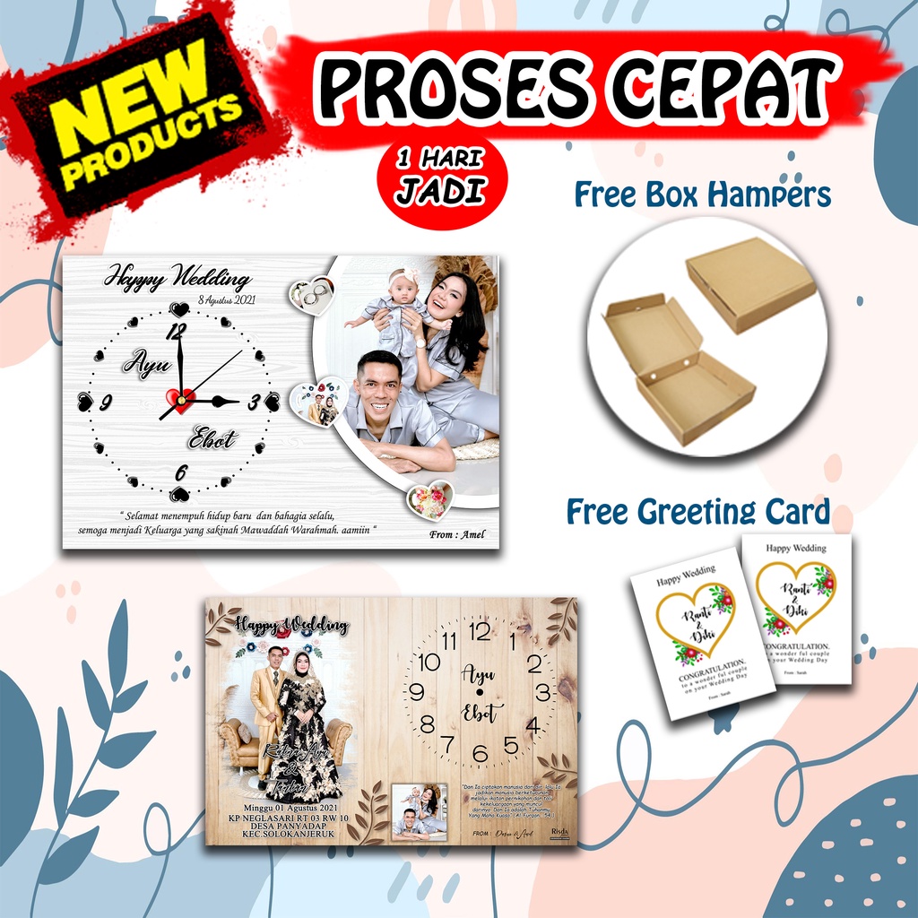 Jual Jam Custom Kado Ulang Tahun, Pernikahan, Tunangan, Wisuda ...