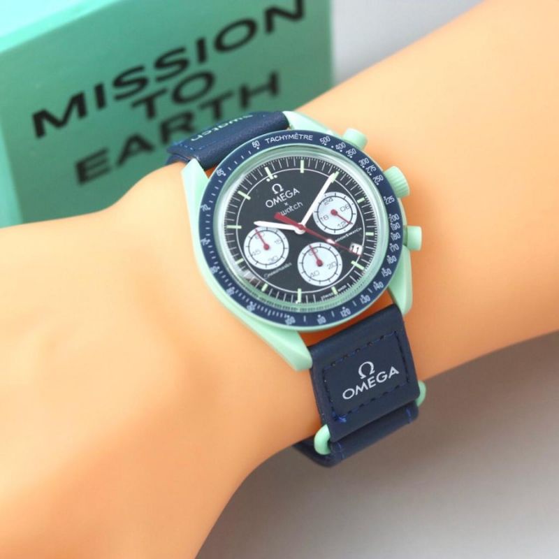 Jual JAM TNGAN OMGA PLANET CHRONO AKTIF (BISA COD) | Shopee Indonesia
