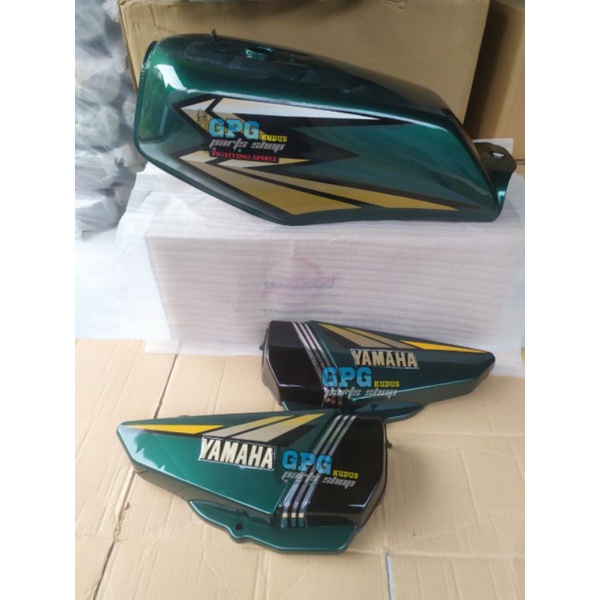 Jual TANGKI YAMAHA RX KING HIJAU BOTOL 2002 SET BOX AKI | Shopee Indonesia
