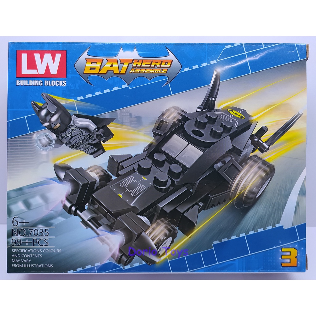 Jual Brick Superhero Batman dan Racing Batmobile Mainan Balok | Shopee ...