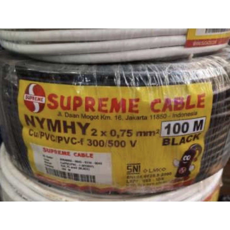 Jual Kabel Supreme NYMHY 2x0.75 Panjang 100m | Shopee Indonesia