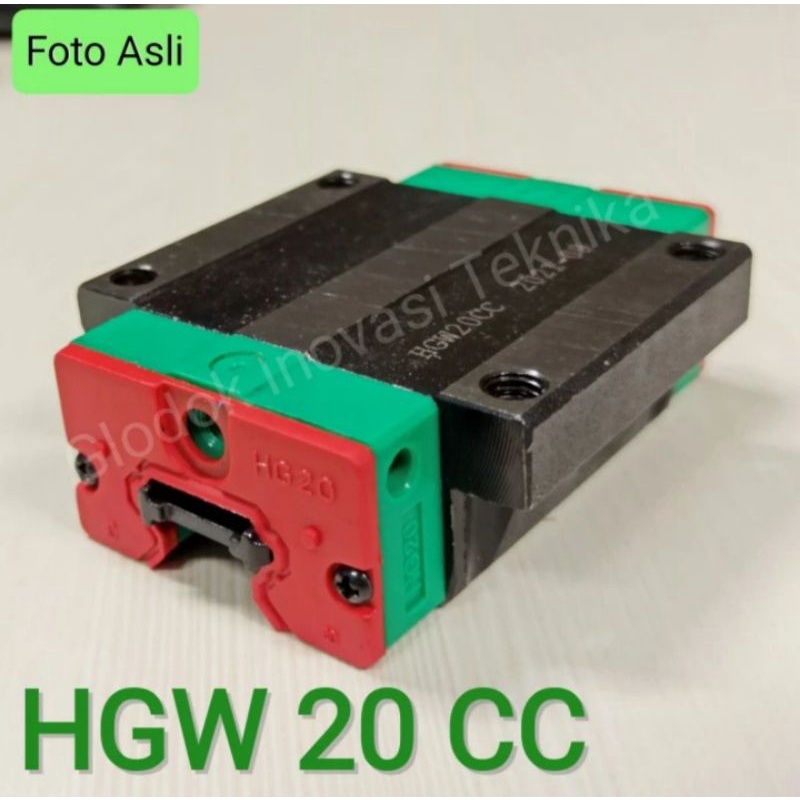 Jual Linear Guide Bearing sliding HGW 20 HGW20 HG20 20mm HGW20CC block ...