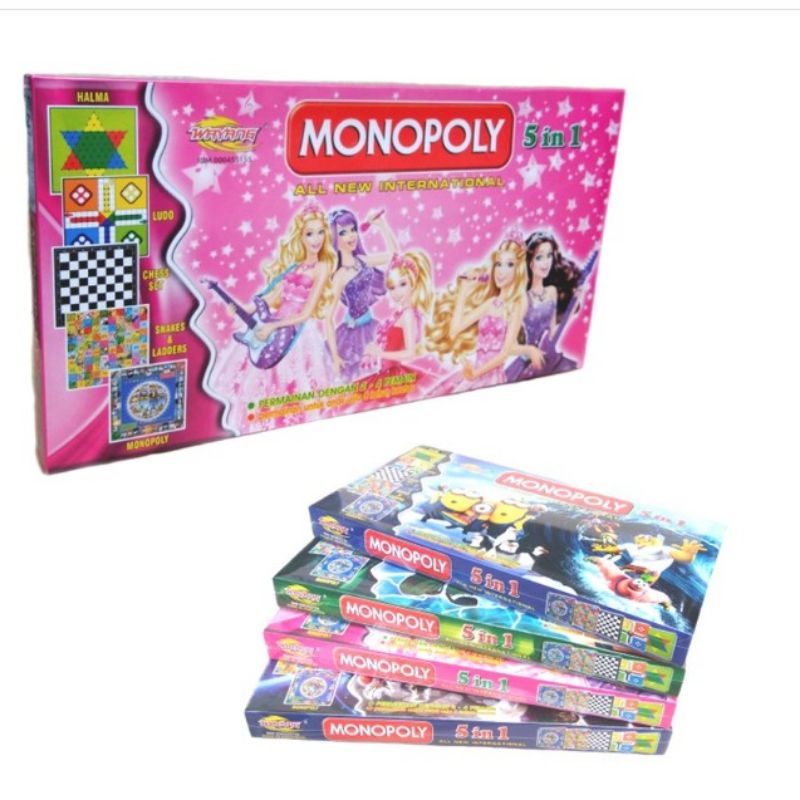 Jual MAINAN ANAK MONOPOLY INTERNASIONAL dan 5in1 | Shopee Indonesia