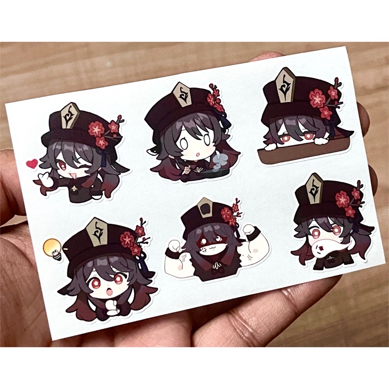 Jual Stiker Genshin Impact Hu Tao Mini Set | Shopee Indonesia