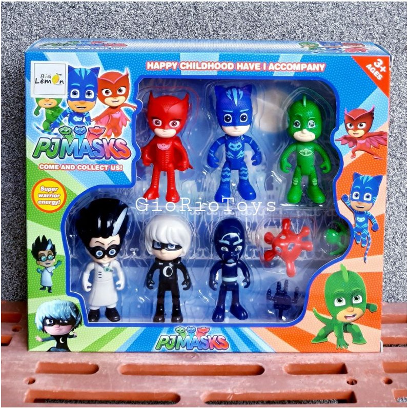 Jual Mainan PJ Mask Figure Set Robot PJ Masks Set Isi 6 Pcs - Action ...