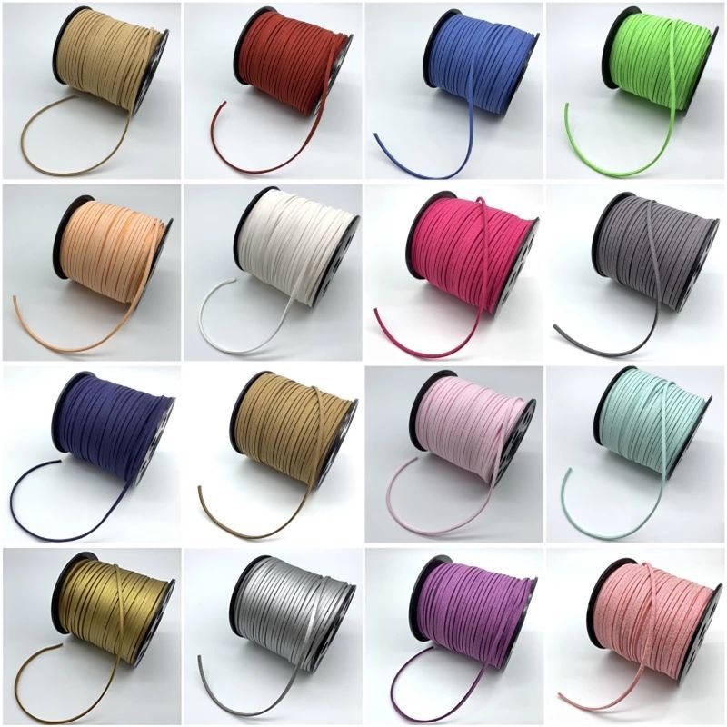 Jual Tali suede 3mm Meteran - tali Suede warna - tali suede Warna ...