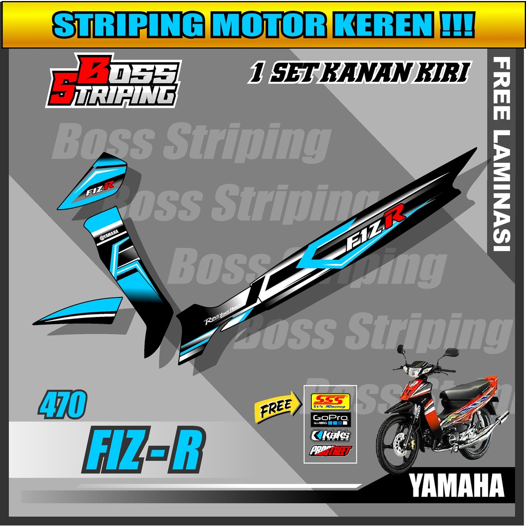 Jual Striping Fizr FizR F1zr / stiker setiker variasi semi full desain ...