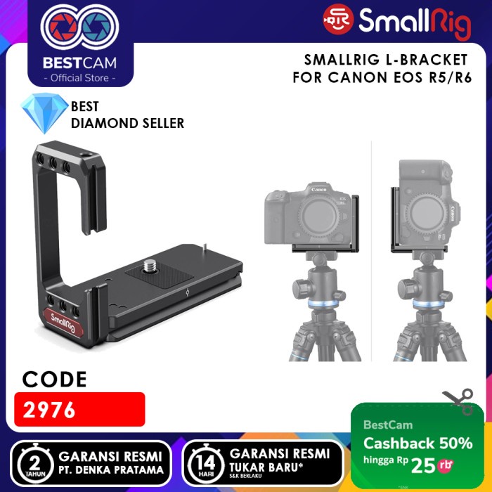 Jual SmallRig L-Bracket for Canon EOS R5 and R6 2976 | Shopee Indonesia