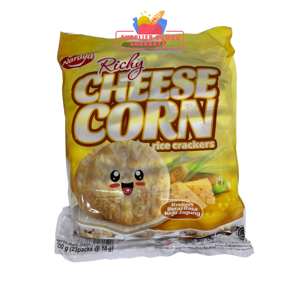 Jual Naraya Richy Cheese Corn Crackers 230g | Shopee Indonesia