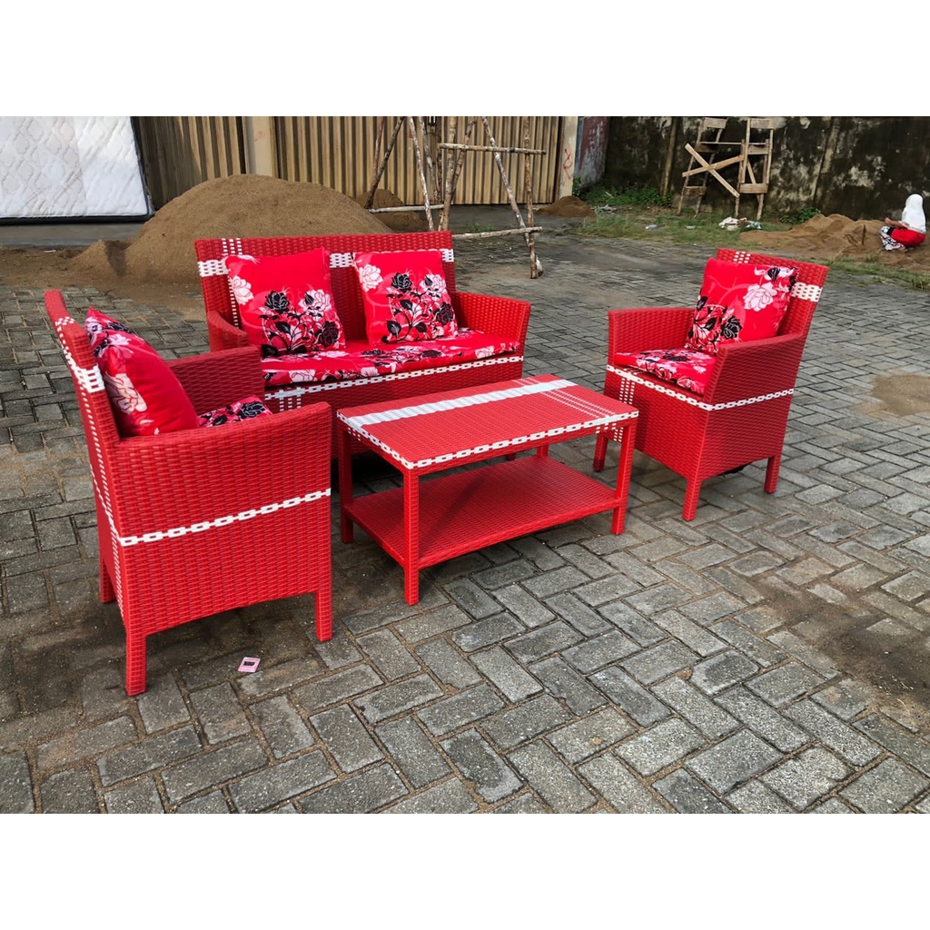 Jual Sofa Hawai Ruang Tamu - Sofa Teras Rotan Hawai Sintetis 211 Murah ...