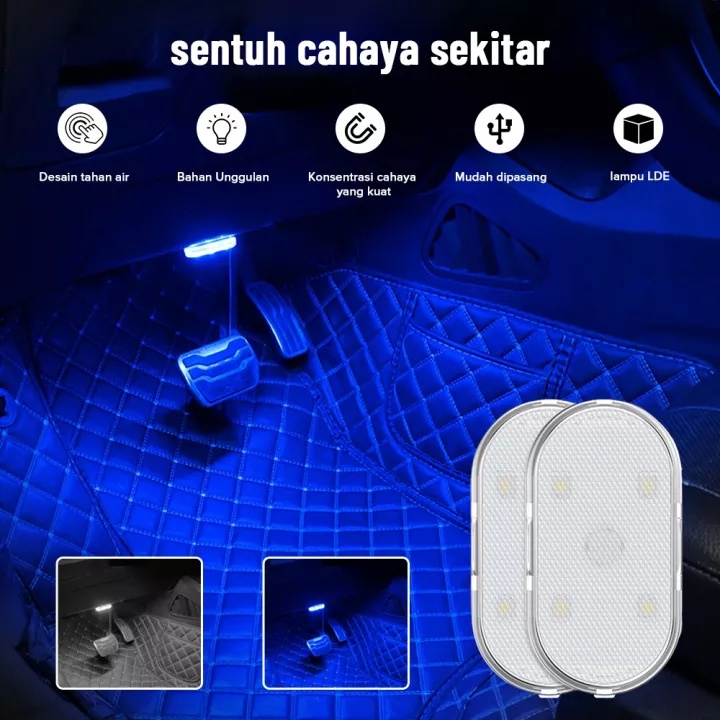 Jual Lampu Tempel Plafond Mobil/Plafon kabin bagasi sentuh Mobil Lemari ...