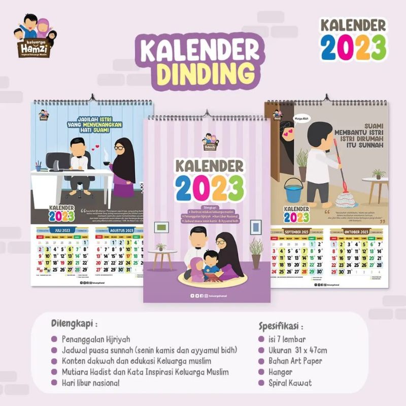 Jual KALENDER ISLAMI - KALENDER MEJA - KALENDER DINDING - KALENDER 2023 ...