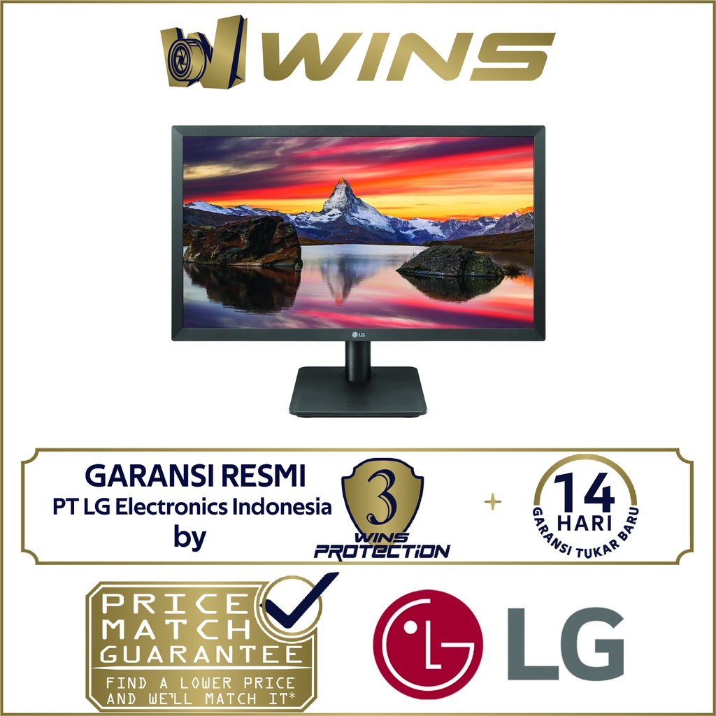 Jual LG 22MP410-B ATI Monitor Full HD 21,45'' dengan AMD Radeon FreeSync | Shopee Indonesia