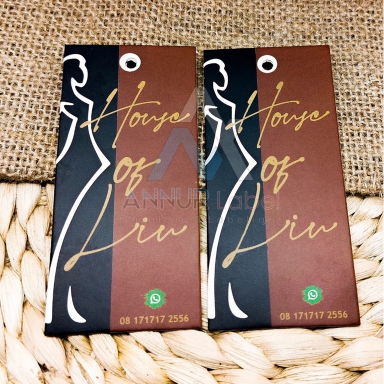 Jual tag custom hangtag baju hangtag distro hangtag label hangtag ...