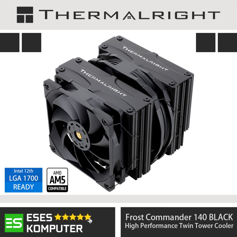 Jual HSF THERMALRIGHT FROST COMMANDER 140 BLACK | Twin Tower CPU Cooler ...