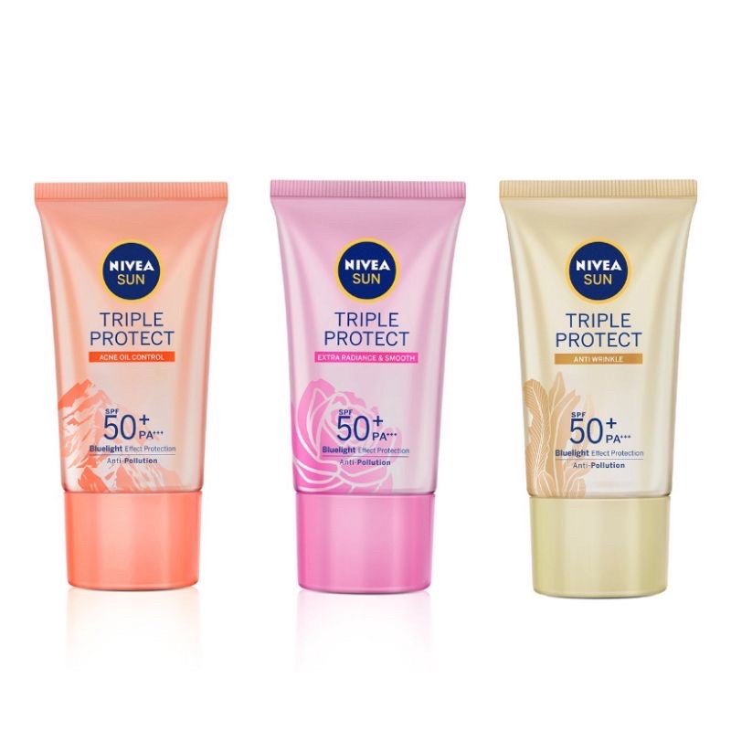 Jual Nivea Sunscreen Triple Protect Sun Face Serum Hokkaido Rose Anti ...