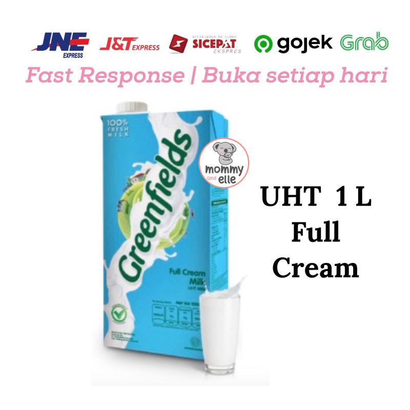 Jual Greenfields UHT Full Cream 1 Liter | Shopee Indonesia
