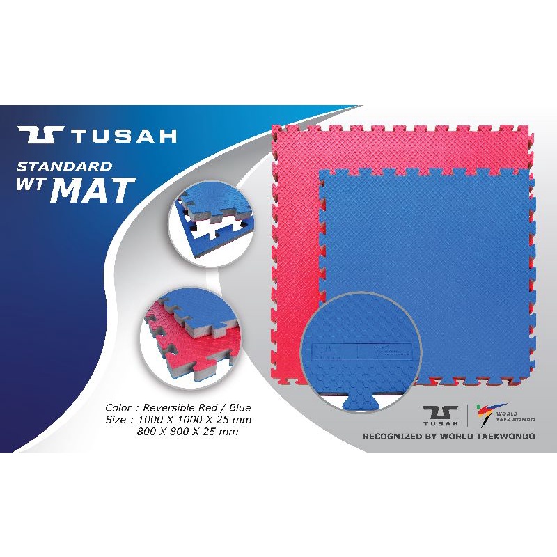 Jual TUSAH - Standart WT Approved Mat Matras Puzzle Taekwondo Karate ...