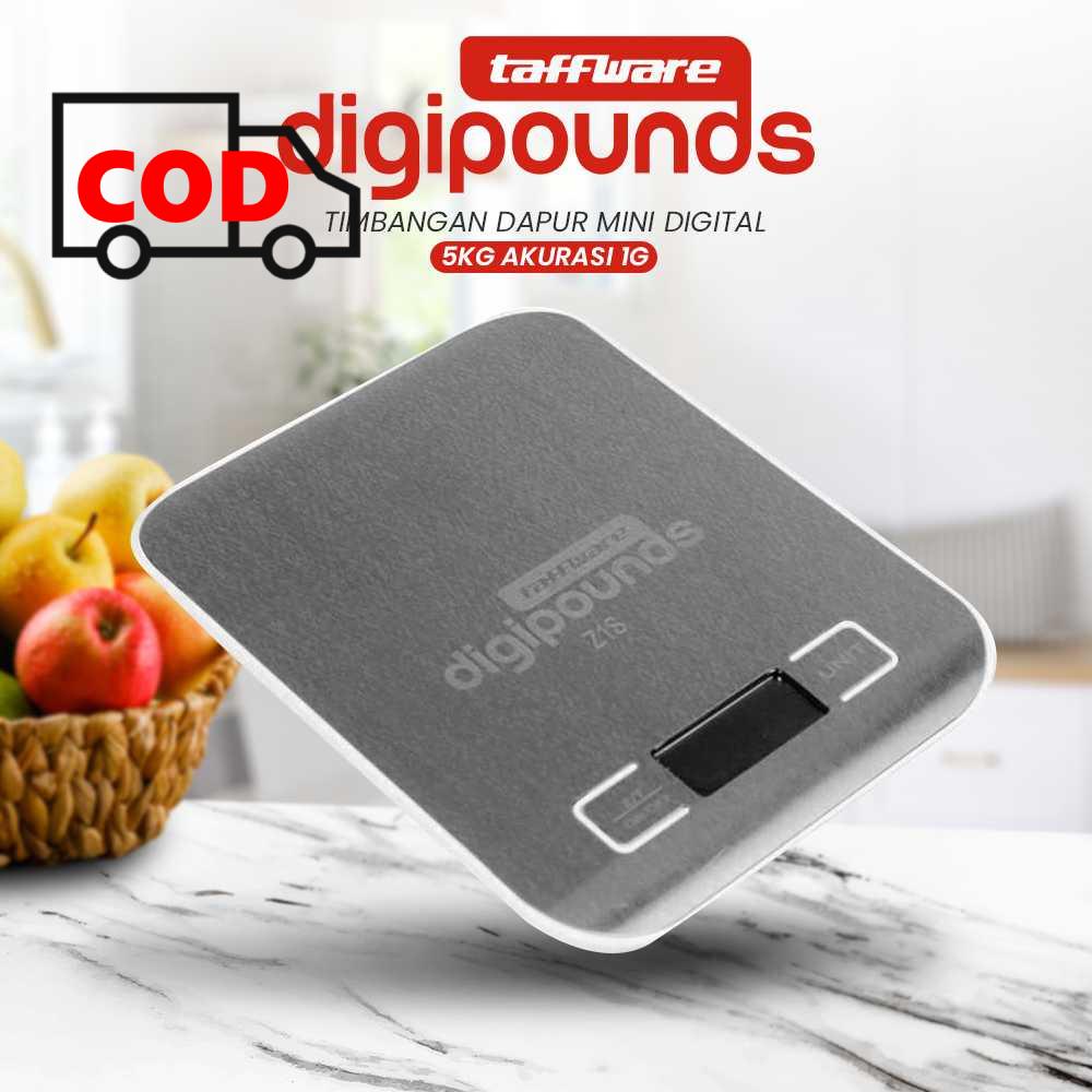 Jual Timbangan Dapur Digital 5kg 1g Layar LCD Bahan Stainless Steel ...