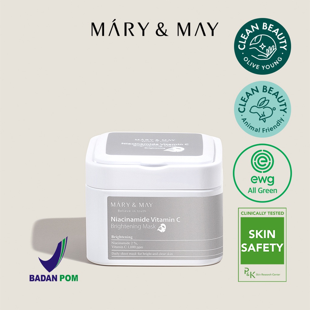 Jual Mary&May Niacinamide Vitamin C Brightening Mask 400g | Shopee Indonesia