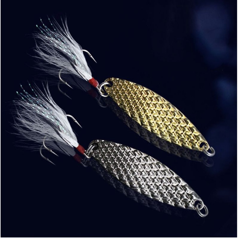 Jual [SP 01] Umpan Pancing Spoon Fishing Lure Ultralight dengan Bulu dan Sisik 3D 10gr 15gr 20gr ...