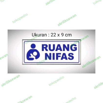 Jual Sign "Ruang Nifas" Sign label Acrylic, Sign Board Akrilik Ruang ...