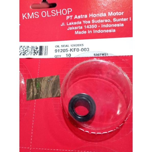 Jual Seal As Water Pump 12x20x5 CB150/SONIC150/GTR 91205-KF0-003 ...
