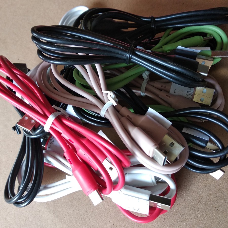 Jual kabel charger hp micro TYPE-C log-on 1 meter | Shopee Indonesia