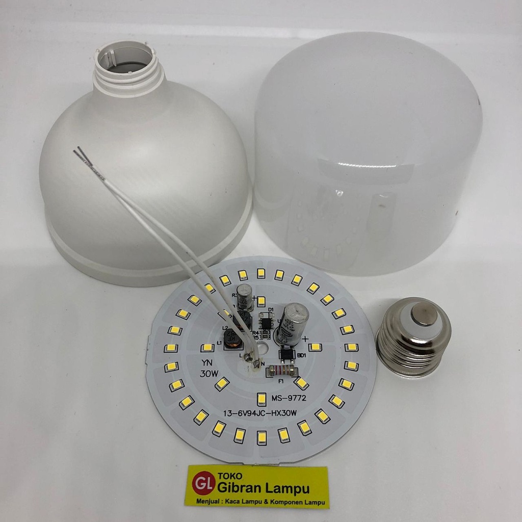 Jual Paket Lampu LED 30 Watt Rakitan Polos - Rakit Satu Set Lampu LED Tanpa Merk - Komponen ...