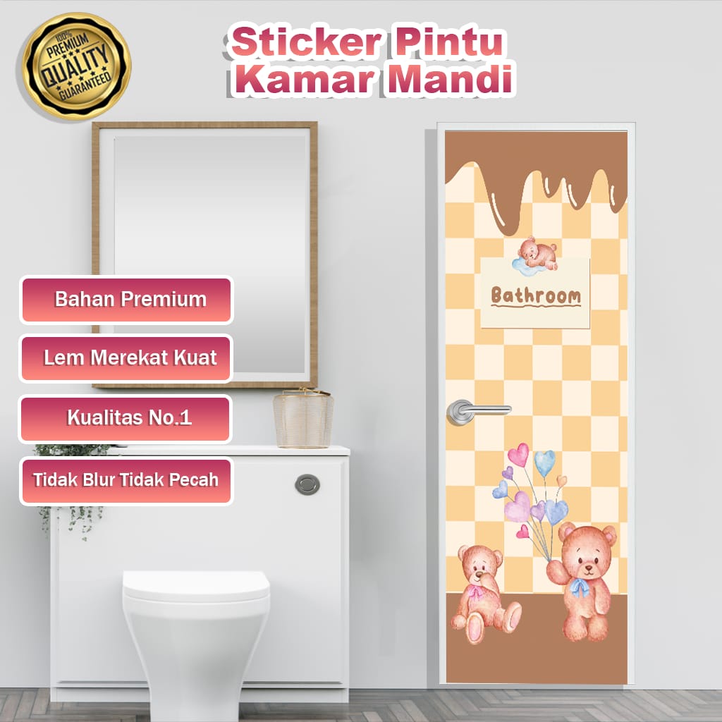 Jual Sticker Pintu Kamar Mandi Sticker Dinding Stiker Pintu HOMEDECOR ...