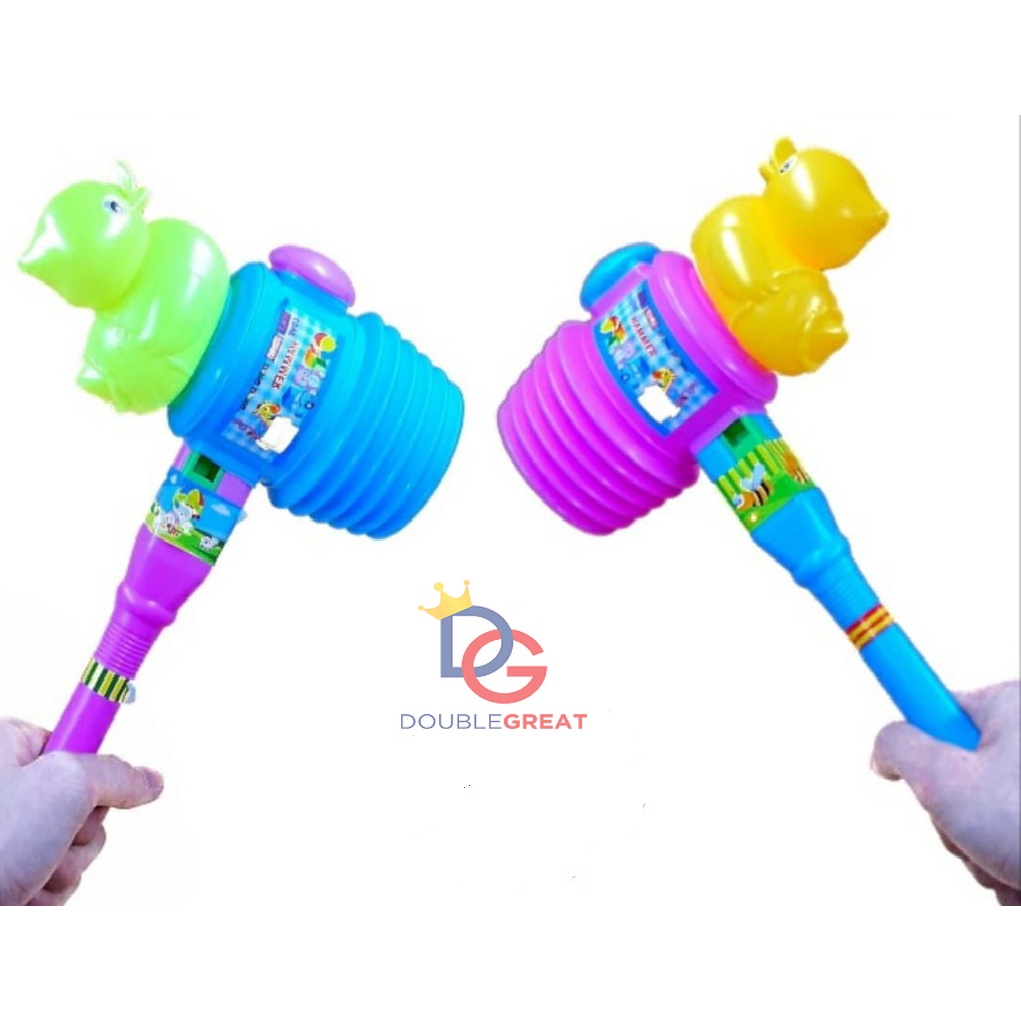 Jual DOUBLE GREAT MAINAN ANAK PALU HAHA BEBEK BUNYI CIT GROAN HAMMER ...