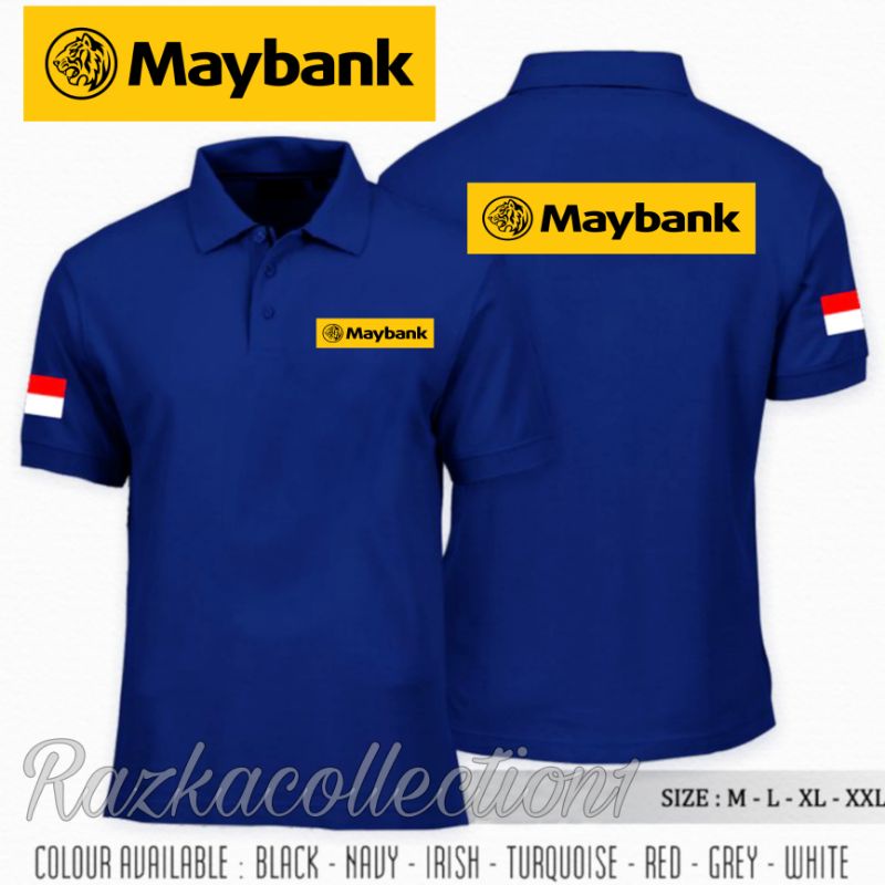 Jual Polo Shirt Maybank / Baju Kaos Kerah Logo Maybank Premium | Shopee ...