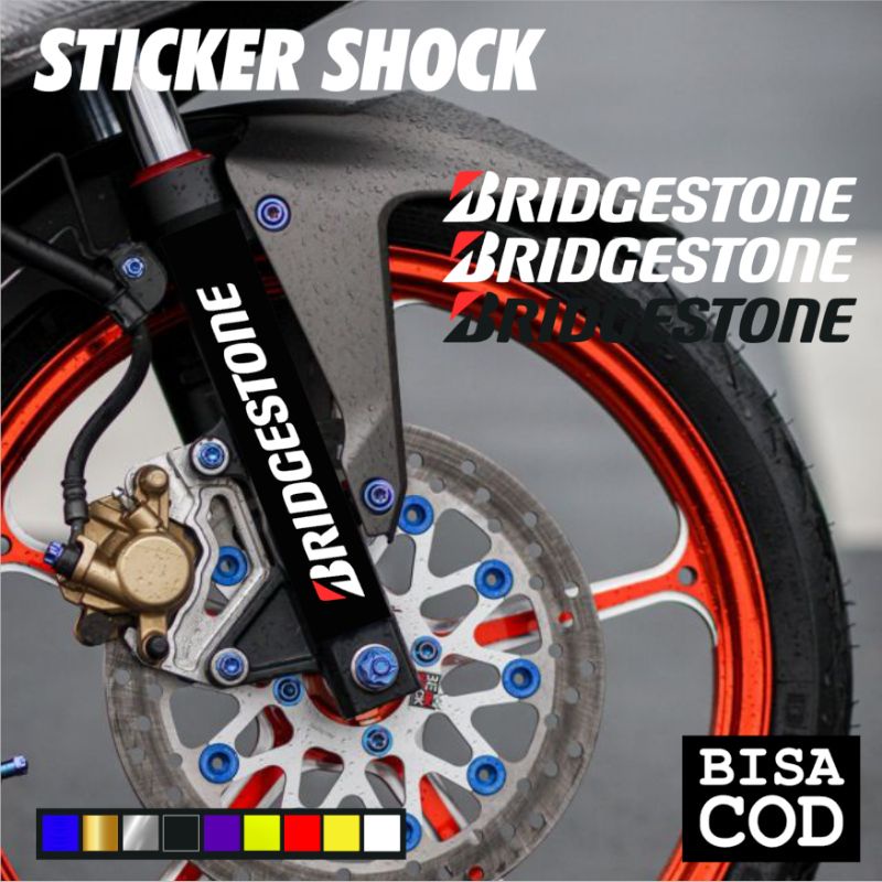 Jual STICKER SHOCK DEPAN BRIGGESTONE ALL MOTOR | Shopee Indonesia