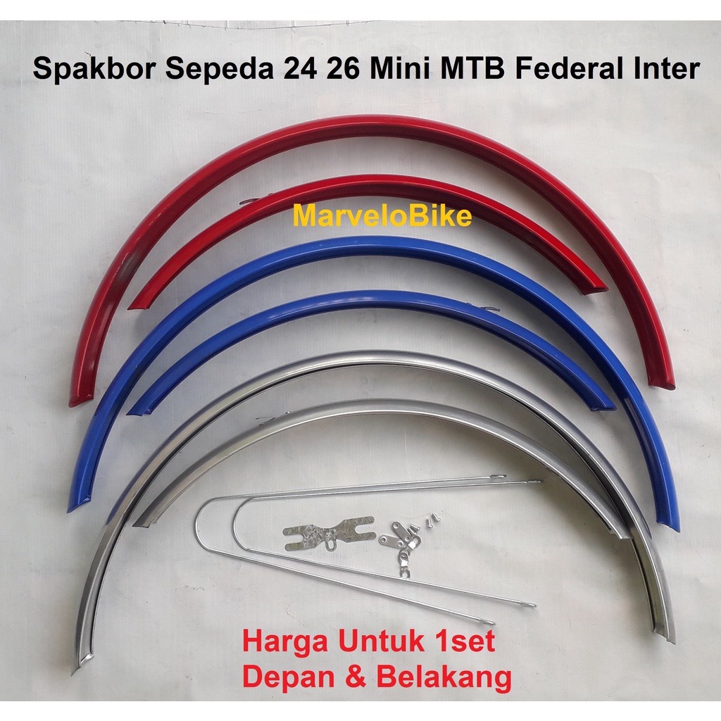 Jual Fender Spakbor Sepeda 24 26 Mini MTB Federal Inter Besi | Shopee ...
