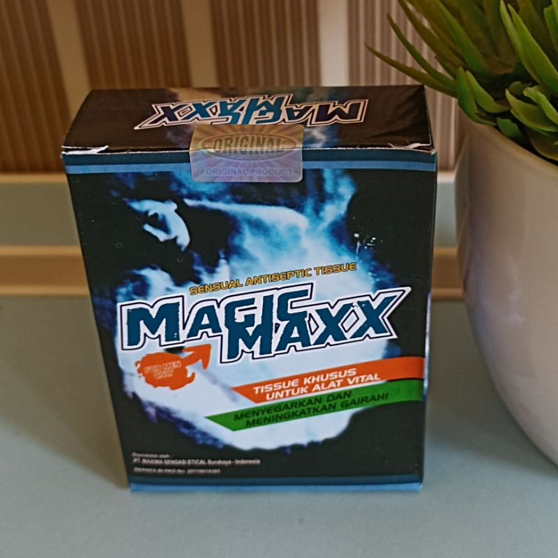 Jual TISSUE MAGIC MAXX TISSUE BASAH TISSUE VITALITAS PRIA OBAT KUAT (1 Box isi 8 Sachet ...