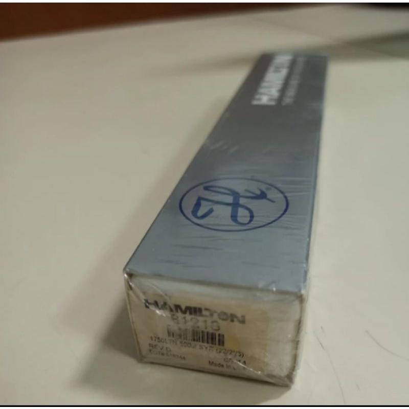 Jual Gastight Syringe Seri 1750 LTN Vol. 500 uL Hamilton Cst. No. 81216 ...