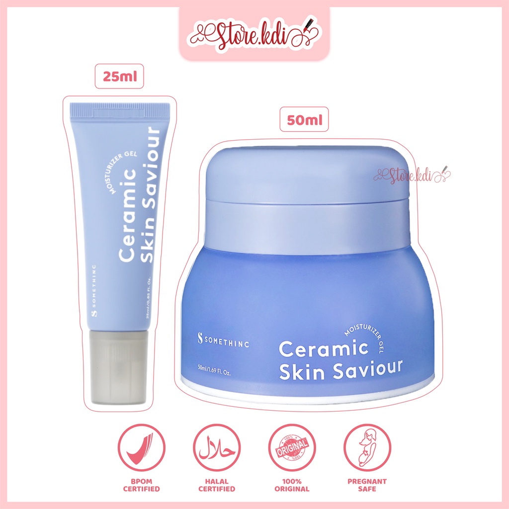 Jual SOMETHINC Ceramic Skin Saviour Moisturizer Gel Pelembap Krim Pagi ...
