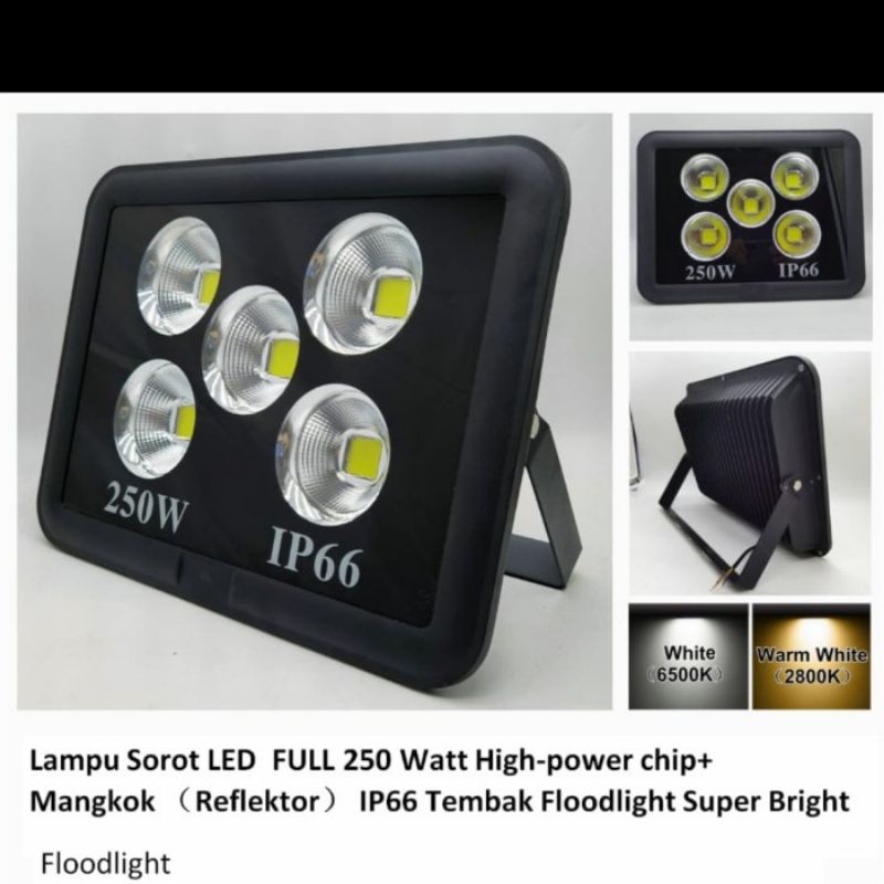 Jual lampu tembak led 250 Watt lampu sorot 250W COB KAP MTHL 250 W | Shopee Indonesia